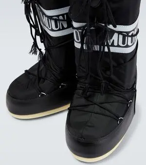 Moon Boot Icon Nylon Boots - Black