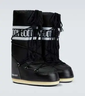 Moon Boot Icon Nylon Boots - Black