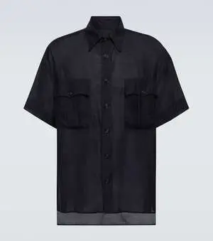 Giorgio Armani Jersey Bowling Shirt