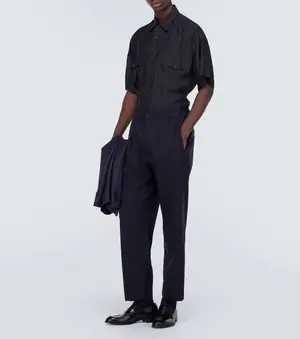 Giorgio Armani Jersey Bowling Shirt