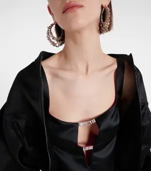 Nina Ricci Cutout Satin Minidress