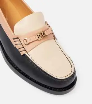 TOD'S Colorblocked Penny Loafers