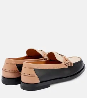 TOD'S Colorblocked Penny Loafers