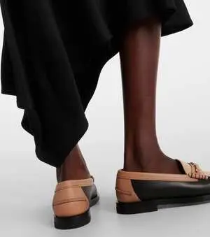 TOD'S Colorblocked Penny Loafers