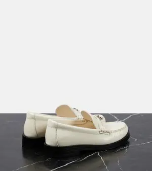 JIMMY CHOO Addie Logo Leather Loafers