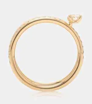 REPOSSI Blast 18kt Rose Ring With Diamonds
