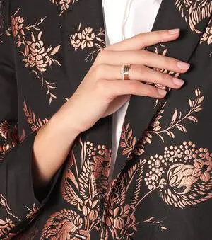 REPOSSI Blast 18kt Rose Ring With Diamonds