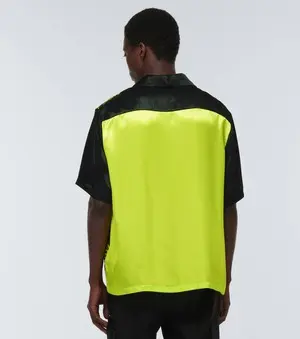 Versace Printed Satin Bowling Shirt