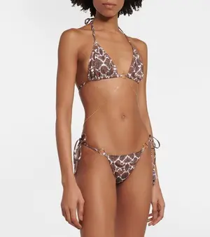 BANANHOT Chain Printed Bikini Bottoms - Multicoloured
