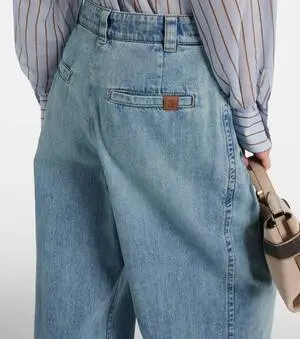 Brunello Cucinelli High-rise Wide-leg Jeans
