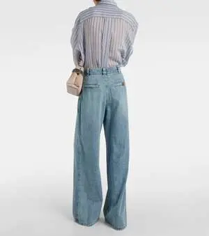 Brunello Cucinelli High-rise Wide-leg Jeans