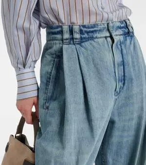 Brunello Cucinelli High-rise Wide-leg Jeans