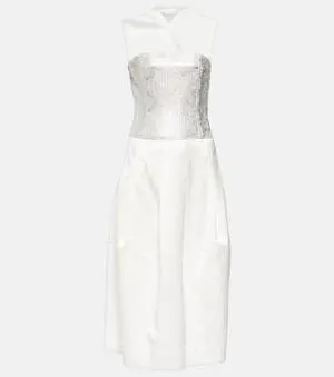 JACQUES WEI Sequined Midi Dress