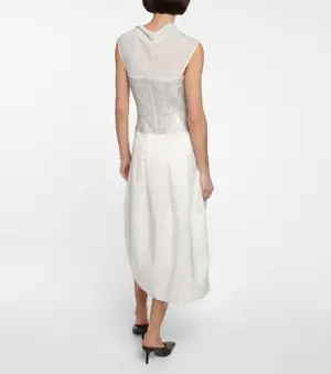 JACQUES WEI Sequined Midi Dress