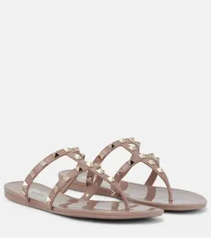 Valentino Garavani Rockstud Pvc Thong Sandals