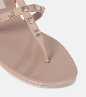 Valentino Garavani Rockstud Pvc Thong Sandals