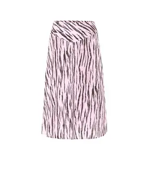 Baum Und Pferdgarten Senga Tiger-print Midi Skirt - Pink