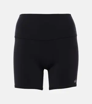 Alo Yoga Airbrush High-rise Biker Shorts - Black