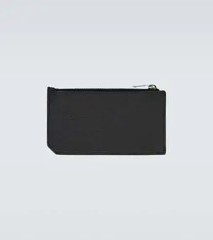 Saint Laurent Leather Id Card Case - Black