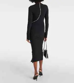 Attico Zip-up Midi Dress