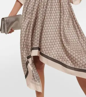 Brunello Cucinelli Printed Silk Kaftan