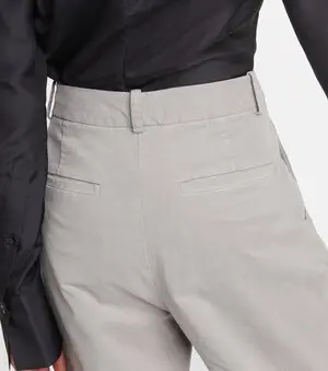 NILI LOTAN Flavie Cotton-blend Wide-leg Trousers