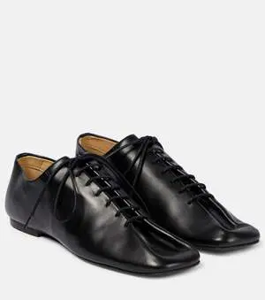 LEMAIRE Leather Derby Shoes - Black