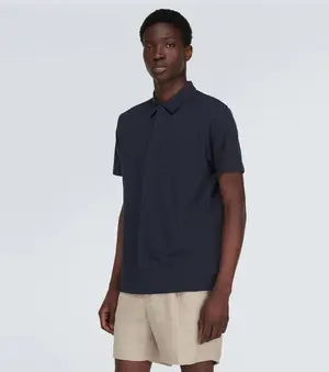 Sunspel Riviera Cotton Polo Shirt - Blue