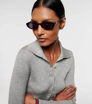 Gucci Embellished Cat-eye Sunglasses