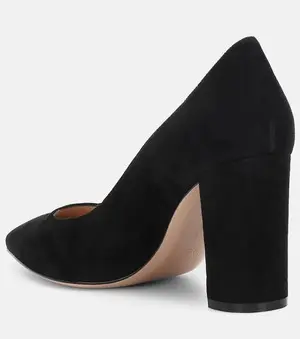 GIANVITO ROSSI Piper 85 Suede Pumps - Black