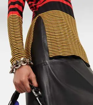 Proenza Schouler White Label Slinky Stripe Long Sleeve Sweater