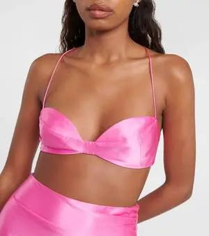 THE SEI Silk Charmeuse Bra Top