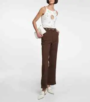 JACQUES WEI High-rise Straight Pants