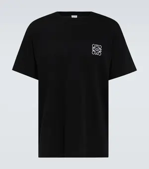Loewe Anagram Cotton Jersey T-shirt - Black