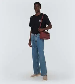 Loewe Anagram Cotton Jersey T-shirt - Black