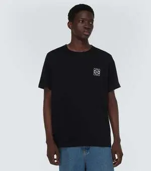 Loewe Anagram Cotton Jersey T-shirt - Black