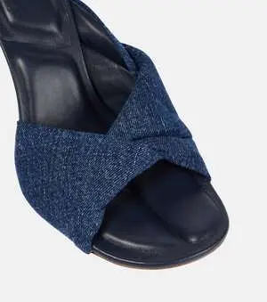 Jacquemus Les Mules Bagnu Denim Mules