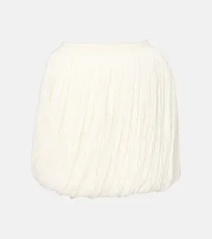 Alaïa Fringed Wool Mini Skirt
