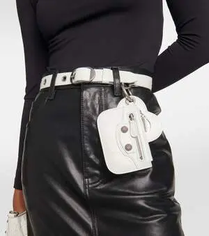 Balenciaga Le Cagole Charms Leather Belt