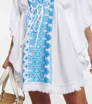 Melissa Odabash Isabelle Embroidered Minidress