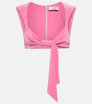Attico Jersey Crop Top