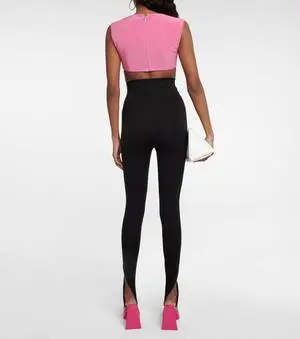 Attico Jersey Crop Top