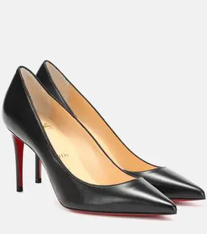 CHRISTIAN LOUBOUTIN Kate 85 Leather Pumps - Black