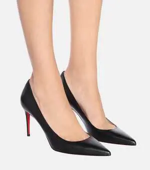 CHRISTIAN LOUBOUTIN Kate 85 Leather Pumps - Black