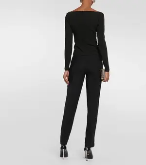 Roland Mouret Off-shoulder Cady Top