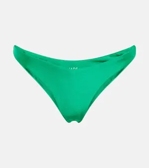 Jade Swim Vera Low-rise Bikini Bottom - Green