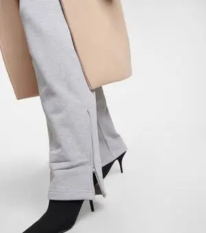 Wardrobe.NYC X Hailey Bieber Wide-leg Cotton Sweatpants - Grey