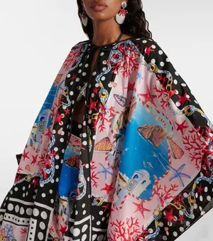 Dolce & Gabbana Capri Printed Cotton Kaftan