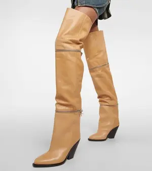 Isabel Marant Lelodie Over-the-knee Leather Boots