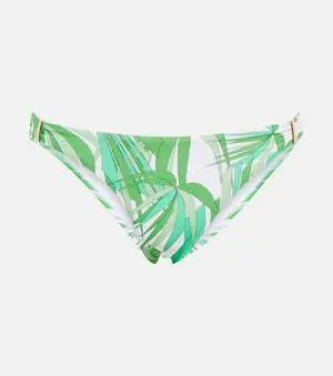 Melissa Odabash Martinique Printed Bikini Bottom - Green